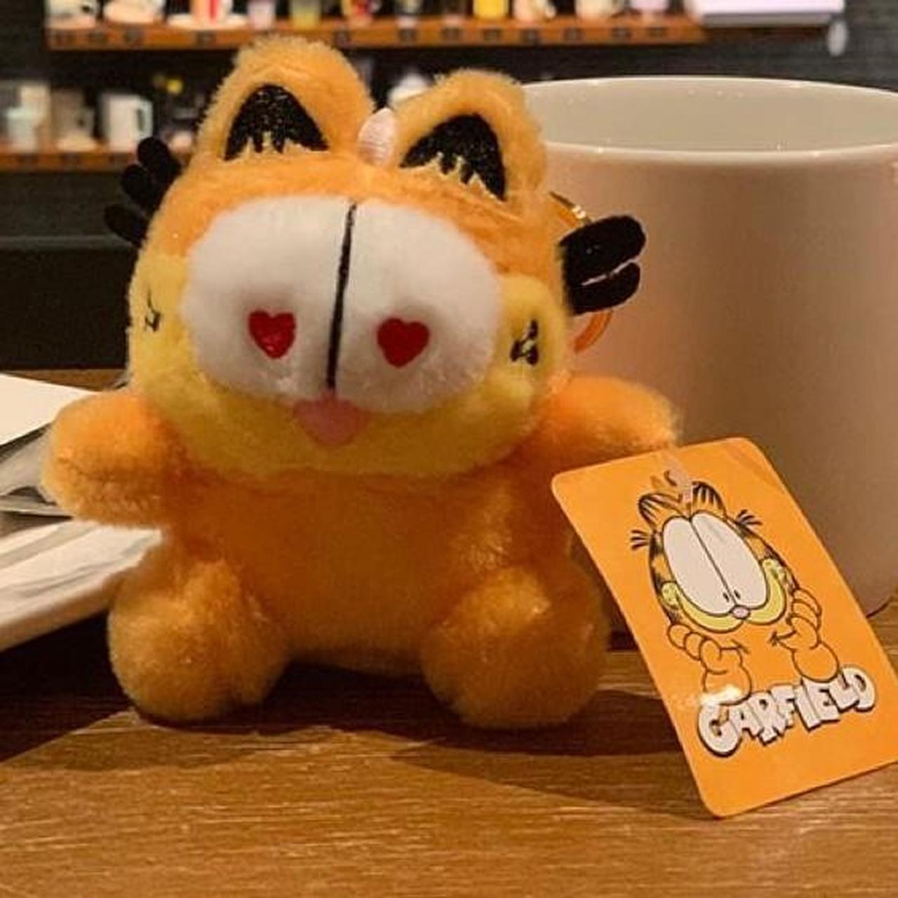 mini Garfield plushie with keychain message me to... - Depop