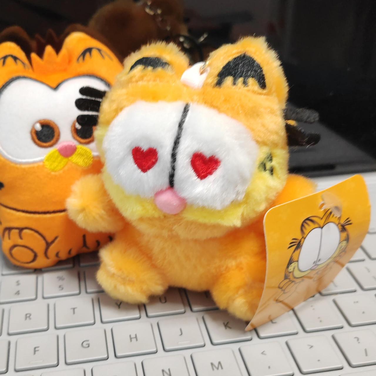mini Garfield plushie with keychain. lovely... - Depop