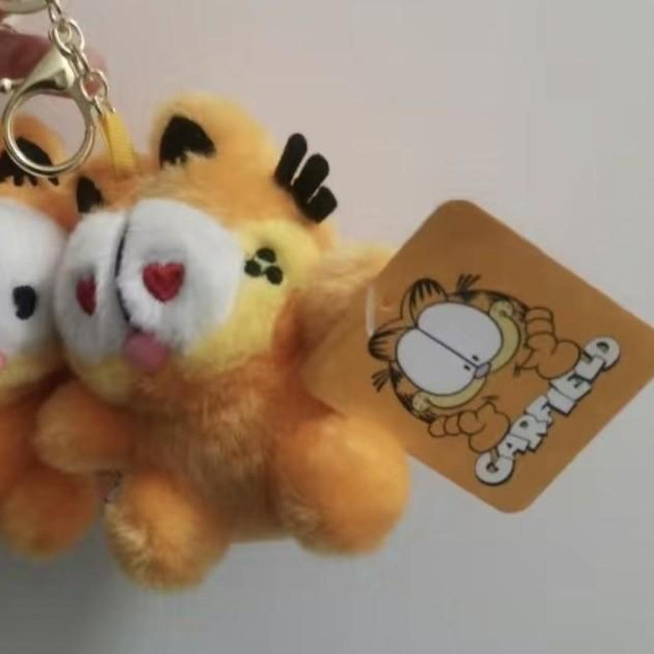 mini Garfield plushie with keychain. lovely... - Depop