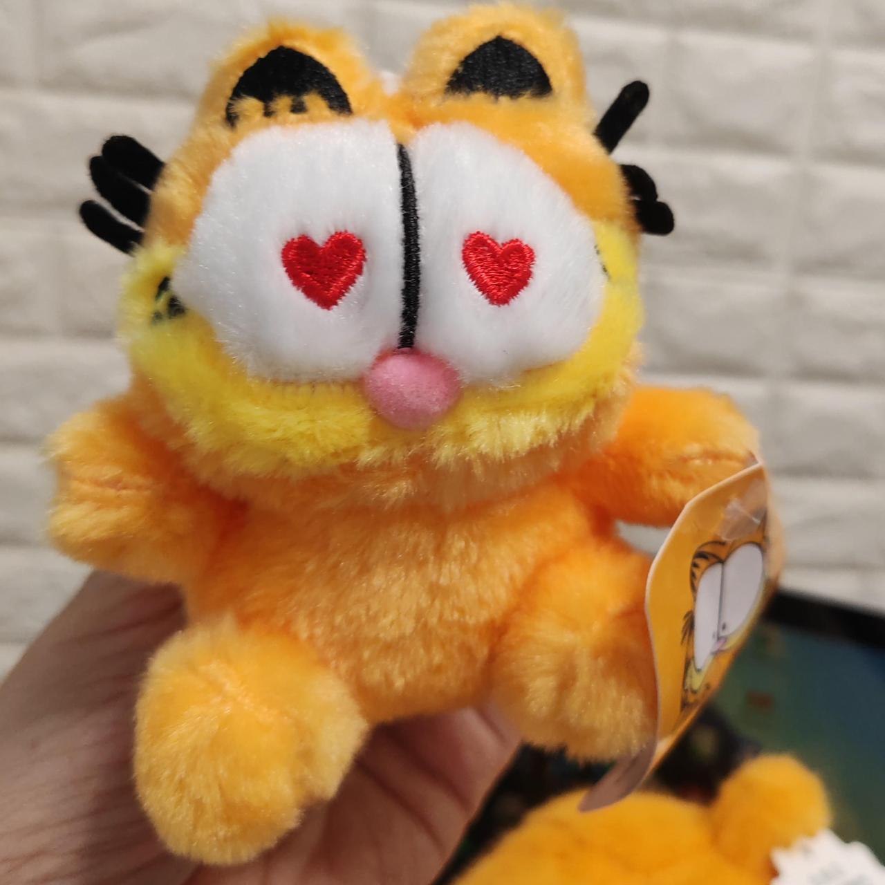 mini Garfield plushie with keychain. lovely... - Depop