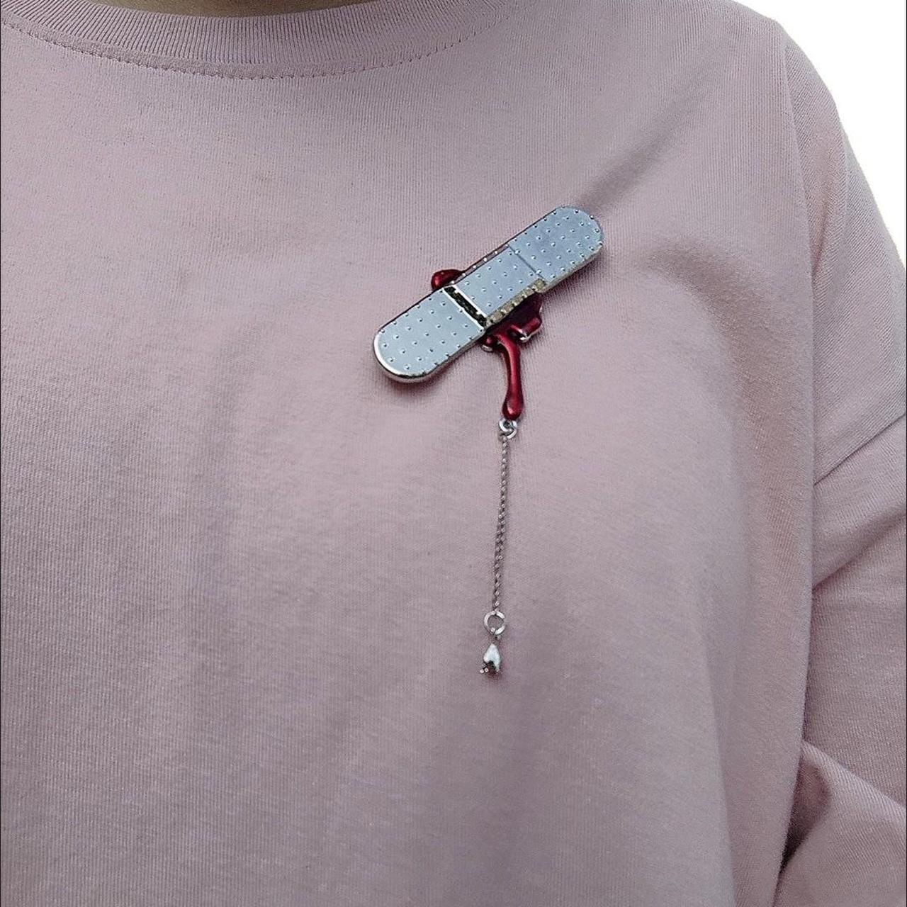 bandage pin for your broken heart -ship from Hong... - Depop