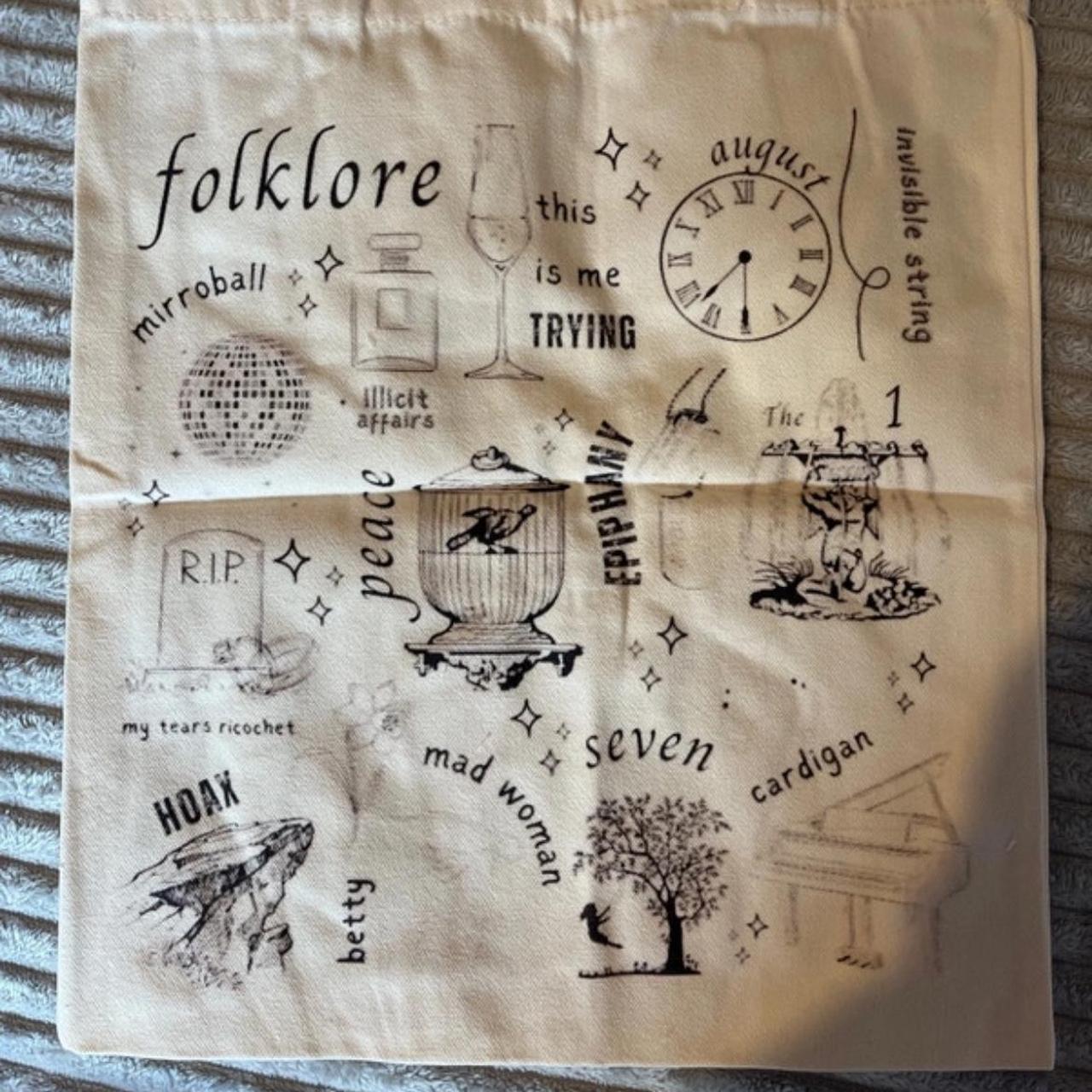 Taylor Swift folklore inspired tote bag Never used... - Depop