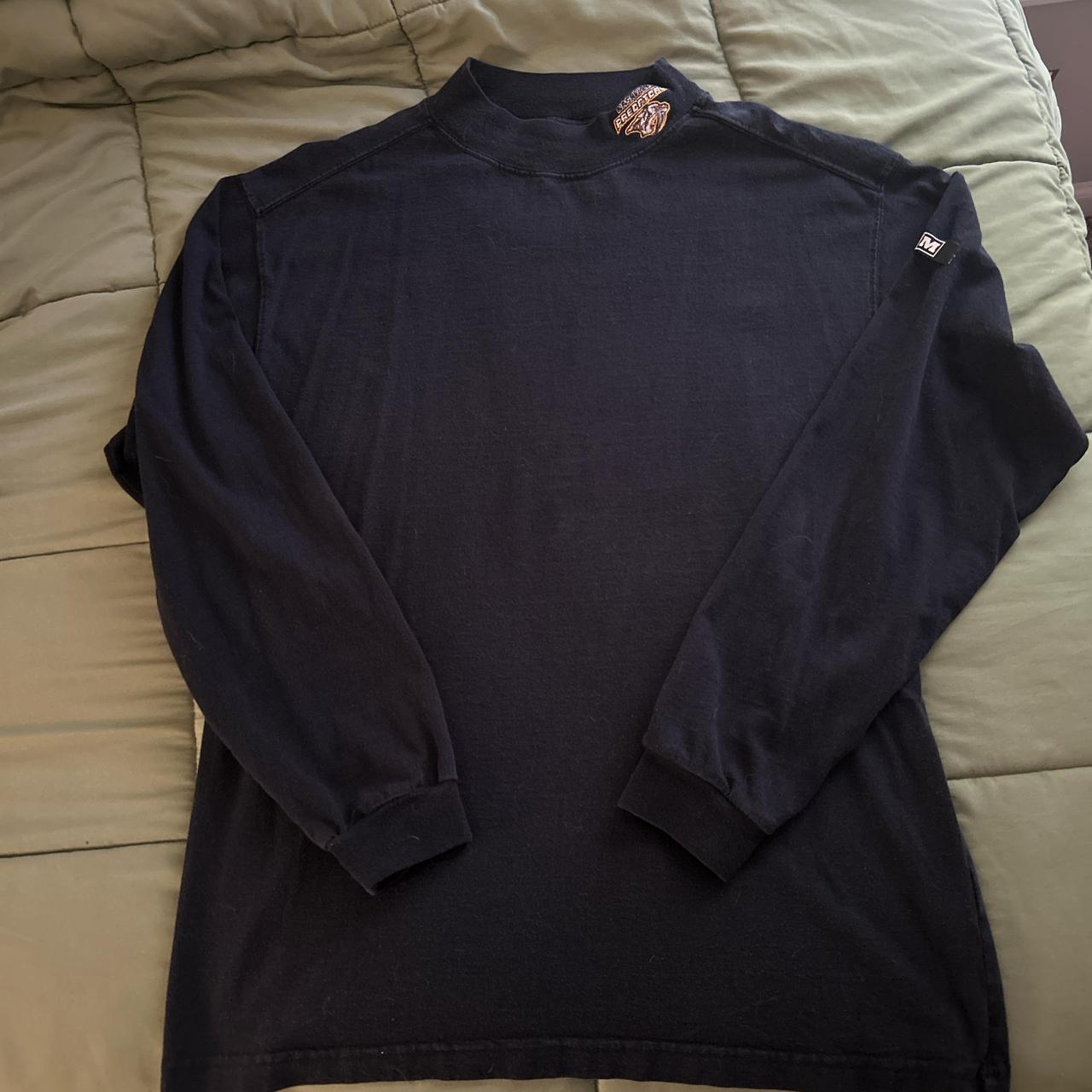 Navy blue turtle neck Nashville predators hockey... | Depop