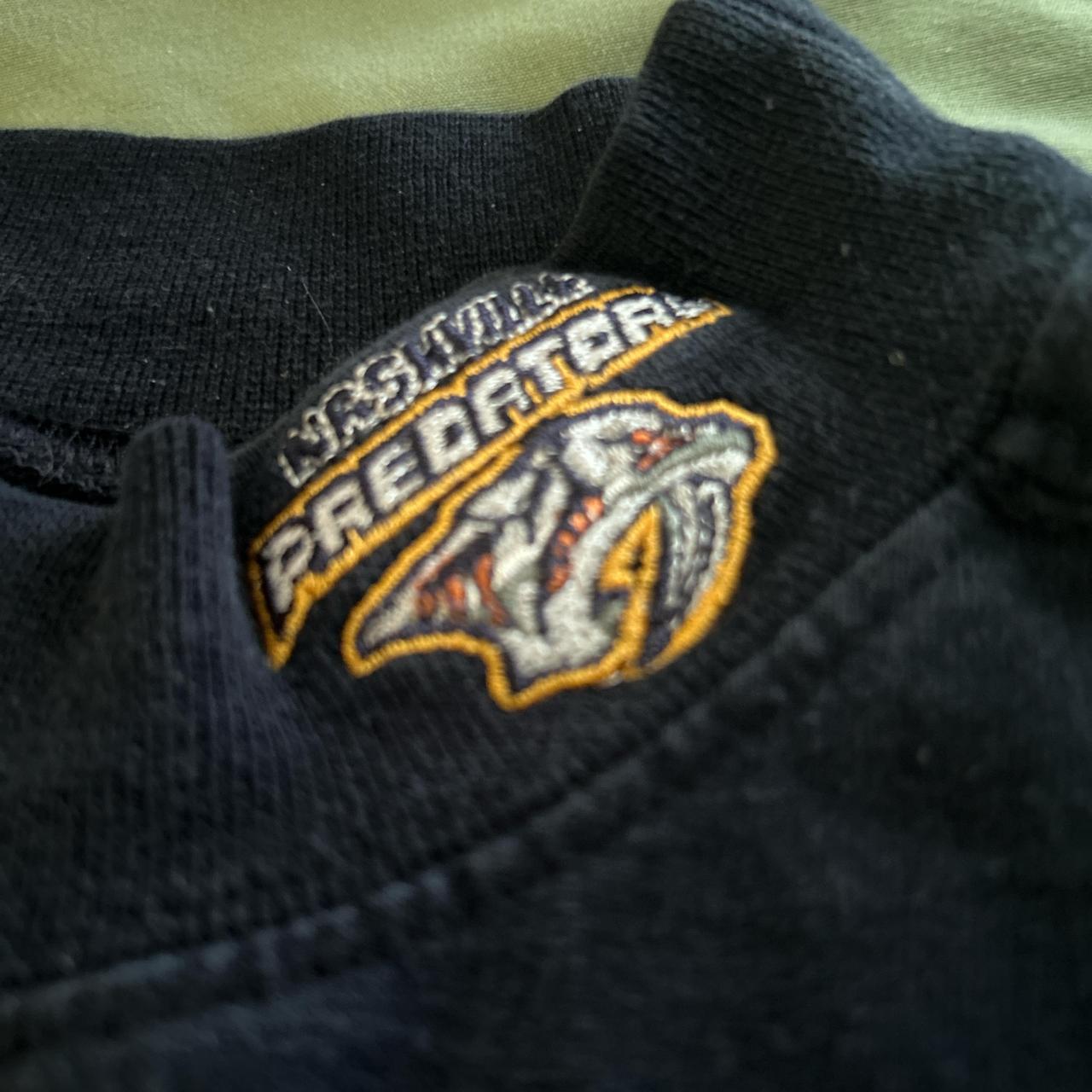 Navy blue turtle neck Nashville predators hockey... | Depop