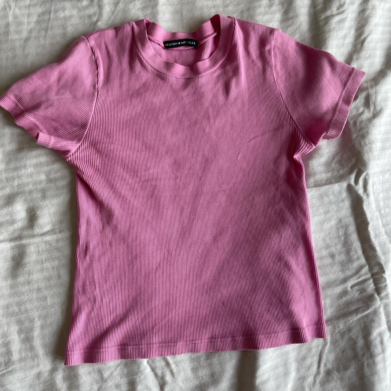 Pink brandy baby tee - Depop