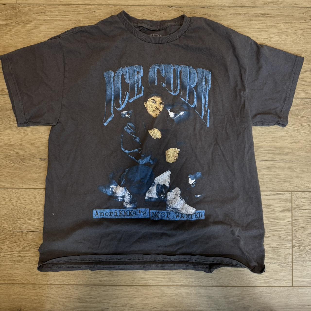 Ice Cube grey and blue graphic tee #hiphop #shirts... | Depop