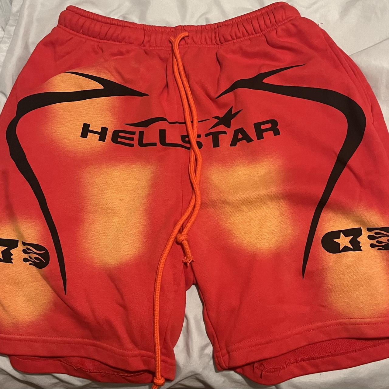 Red Hellstar shorts size small | Depop