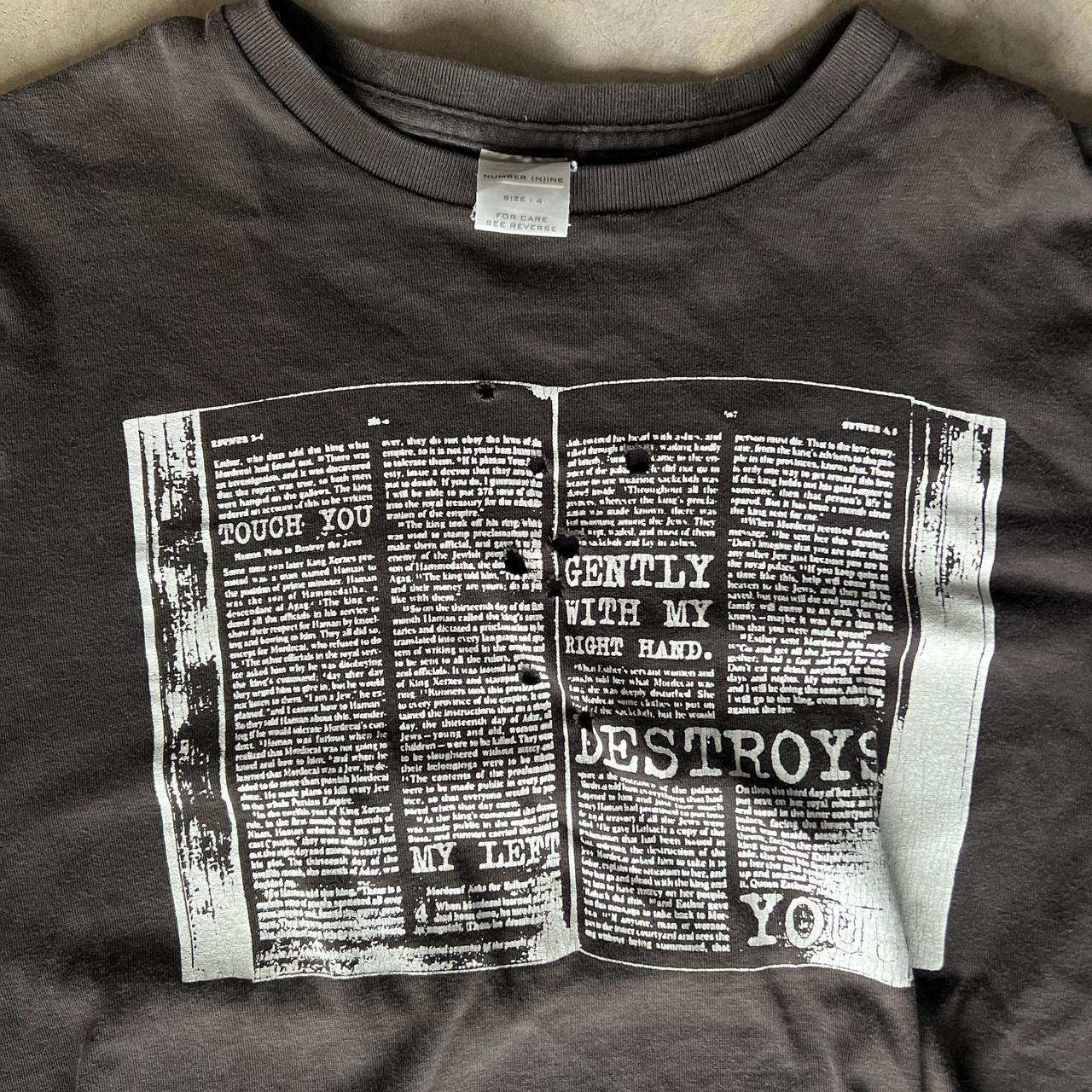 (SOLD) Number Nine 2001 Time Migration bible... - Depop