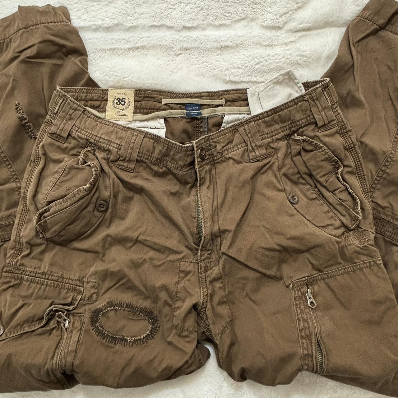 Vintage Polo Ralph Lauren tactical cargo pants 35w... - Depop