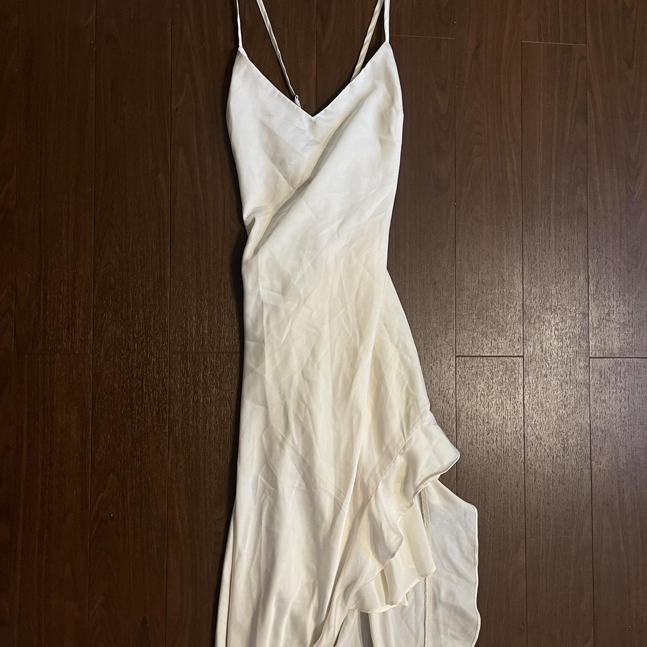 long vanilla dress, never worn. mint condition.... - Depop
