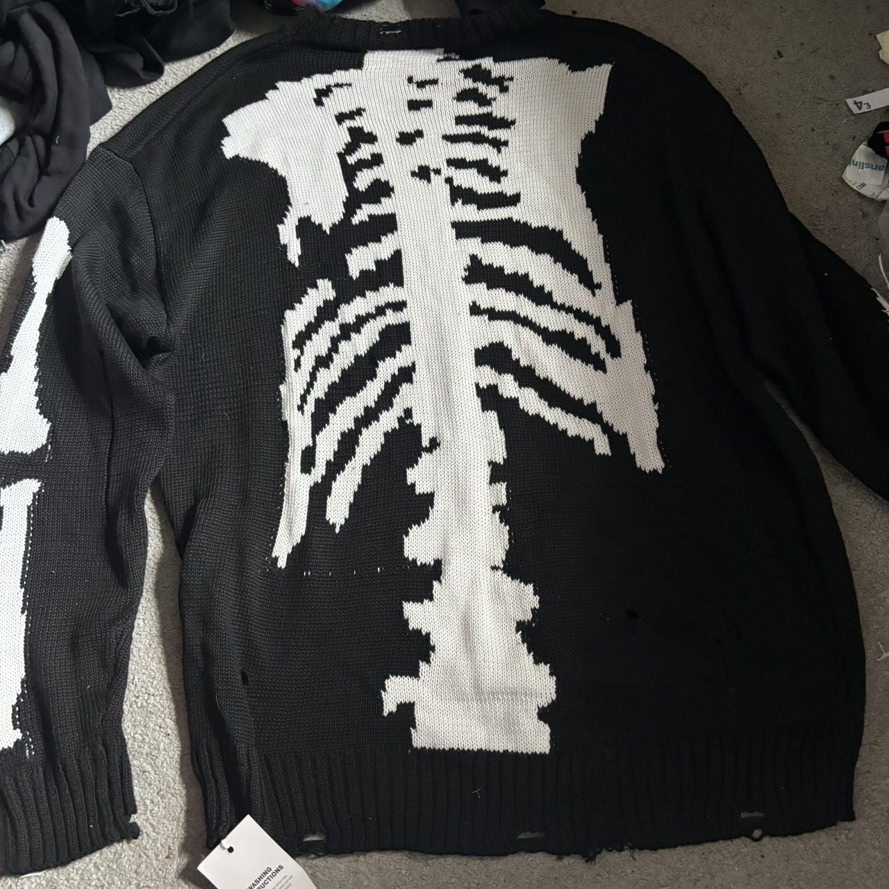 ♥︎ skeleton jumper ♥︎ size M but very... - Depop