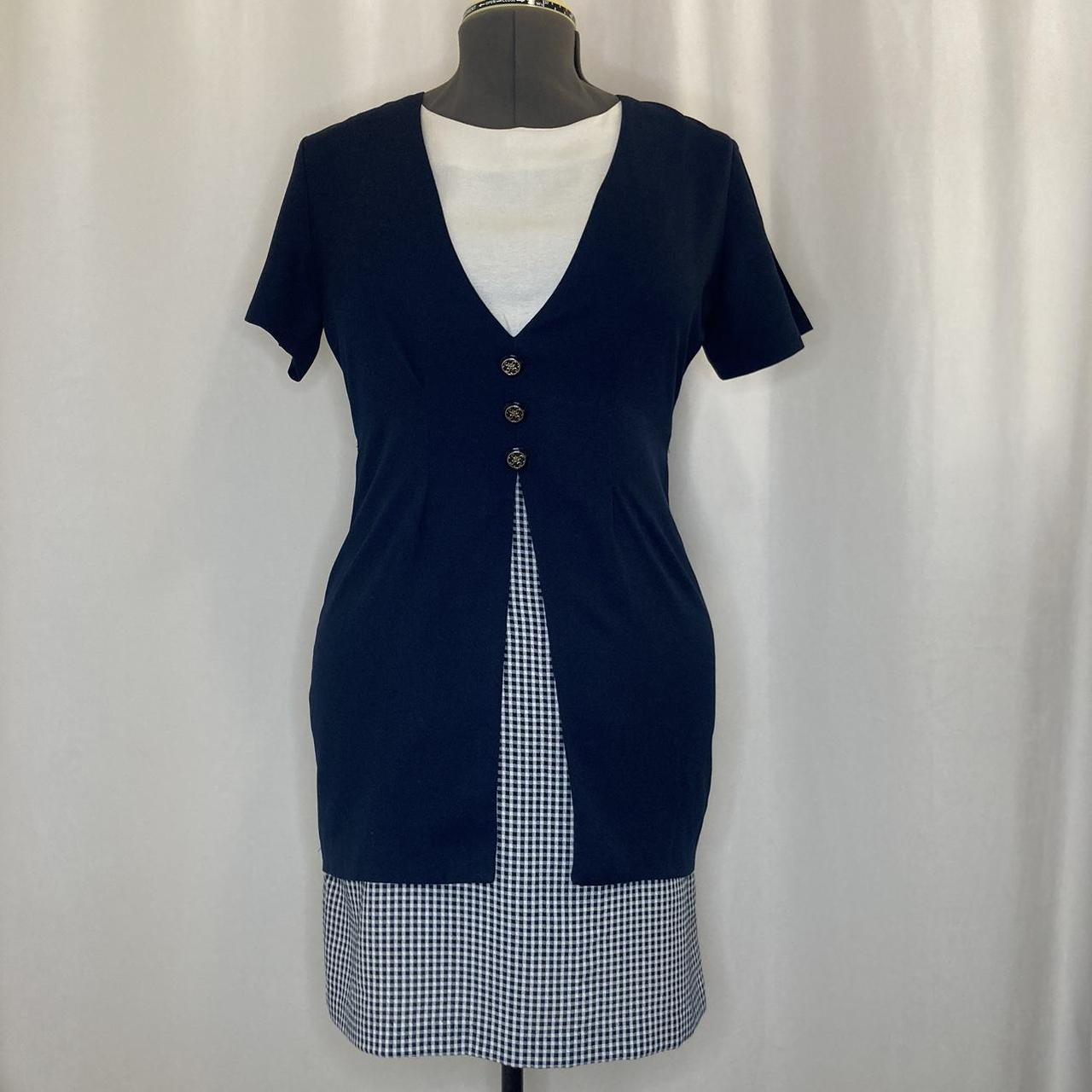 VINTAGE SEXY SECRETARY GEEK STYLE MINI DRESS Who... | Depop