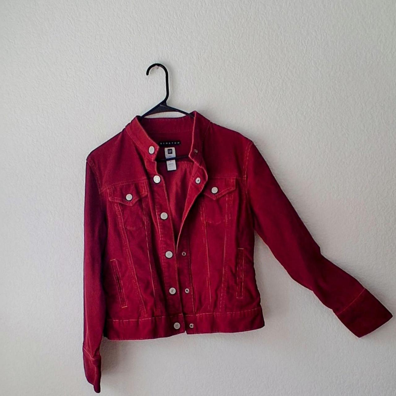 Red Gap jacket #denimjacket | Depop