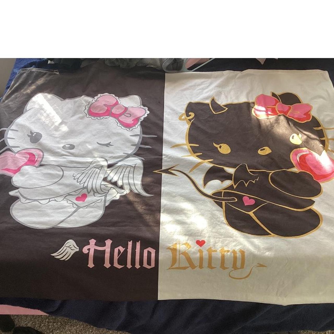 Soft and cozy Hello Kitty and Devil Kitty tapestry ... - Depop