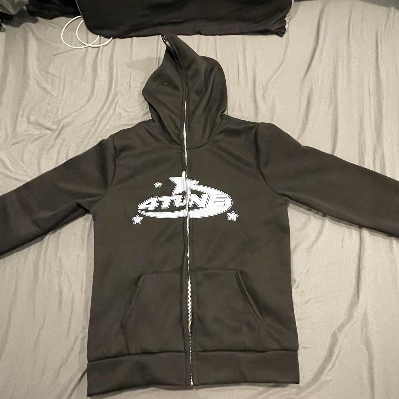 Black and blue 4tune full zip up -Never worn -Great... - Depop