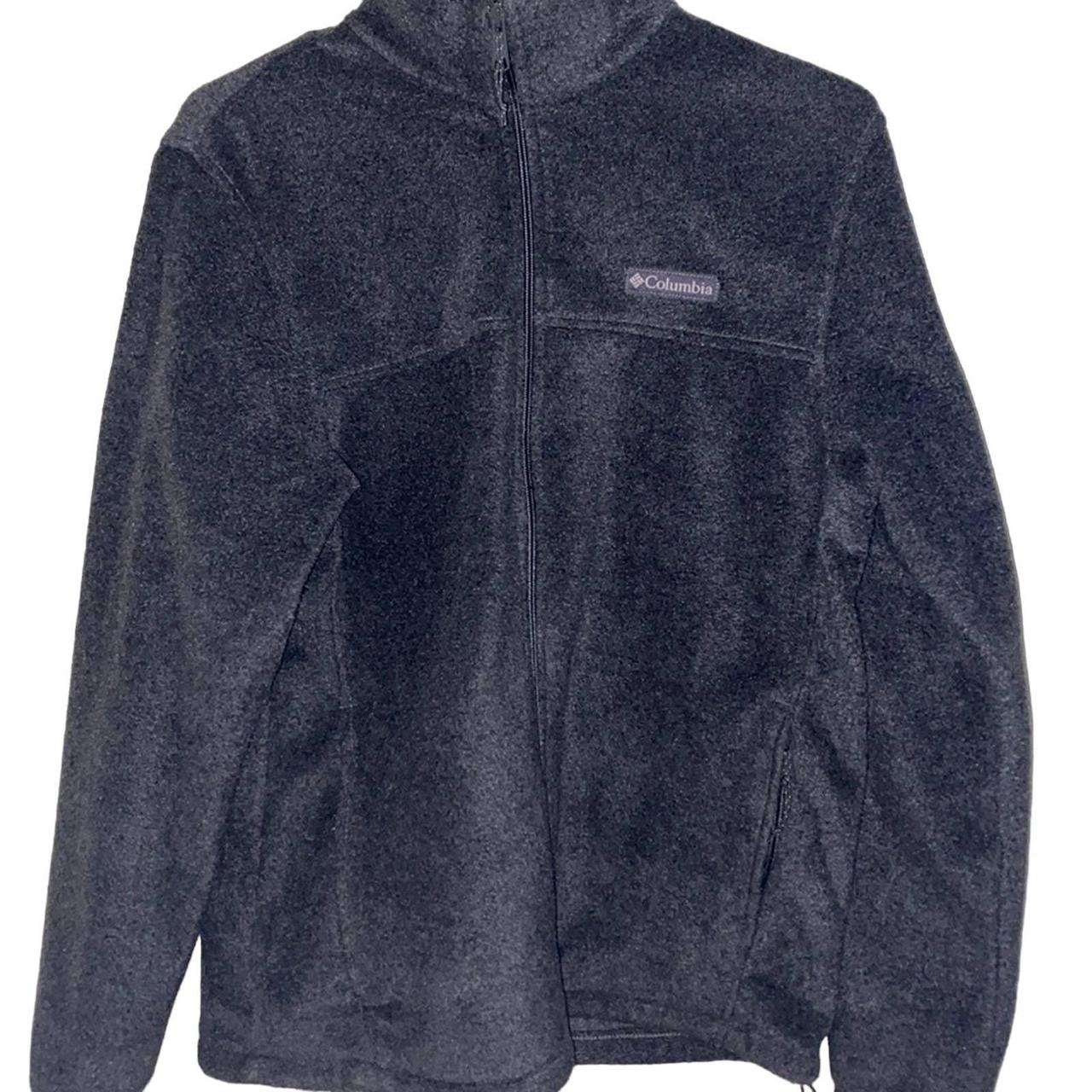 Dark grey/black Columbia fleece jacket Size: doesn’t... - Depop