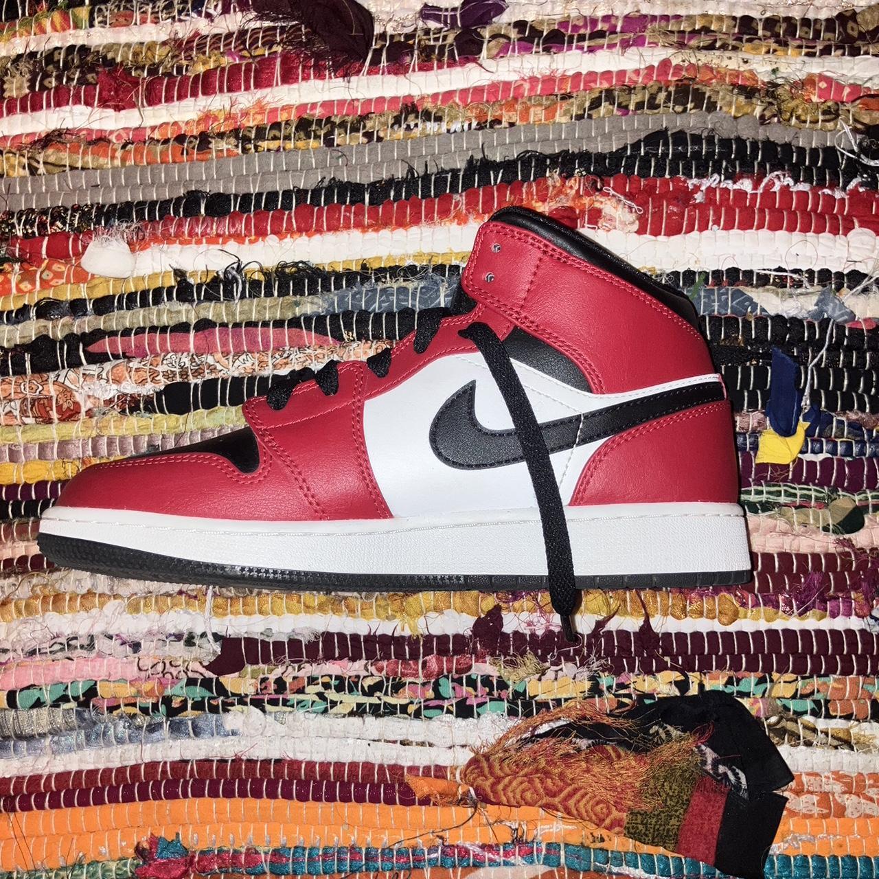 Jordan 1 Chicago toe mids size 5/5 Men’s/Youth $110... - Depop