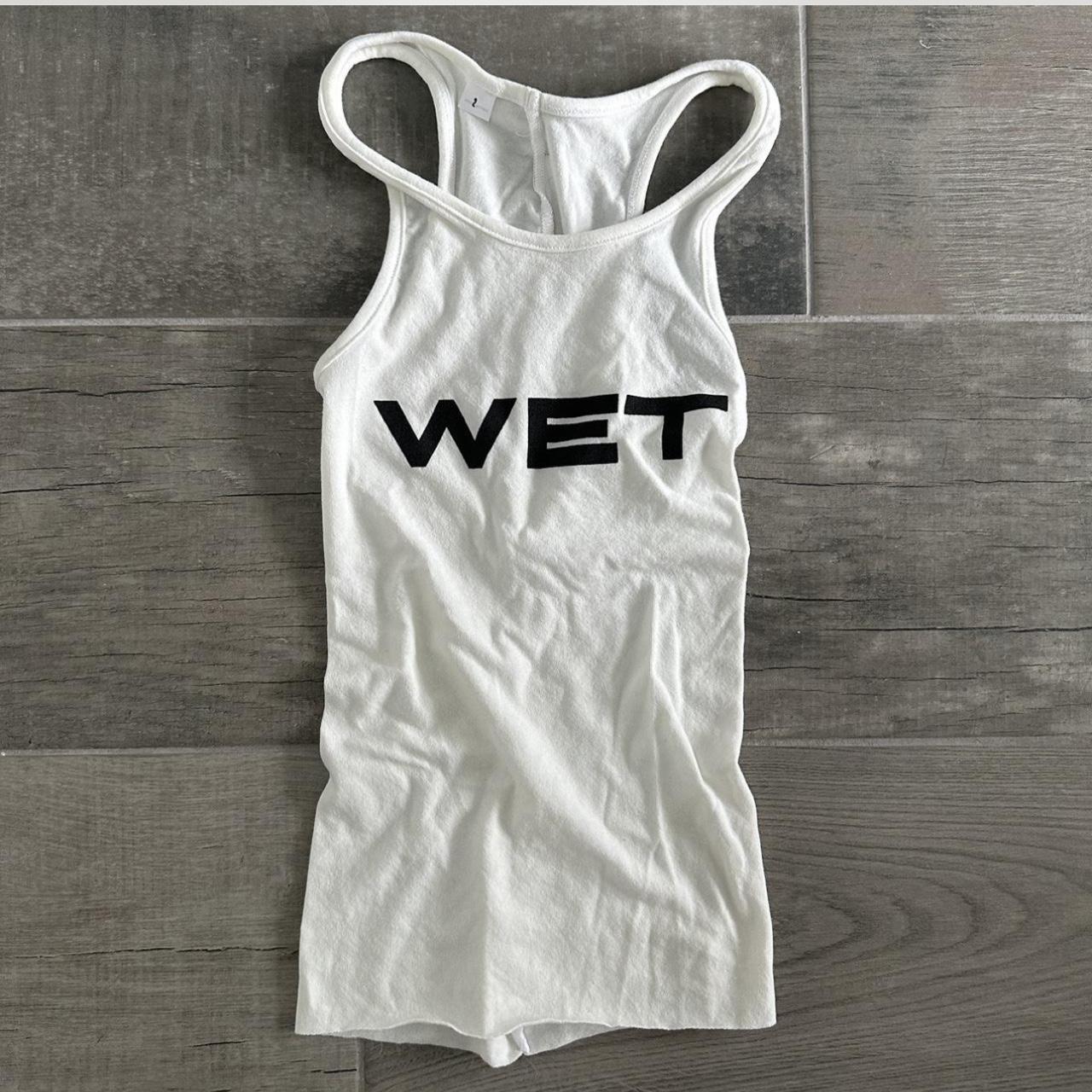 Authentic YZY WET TANK yeezy yzy mowalola wet tank... - Depop