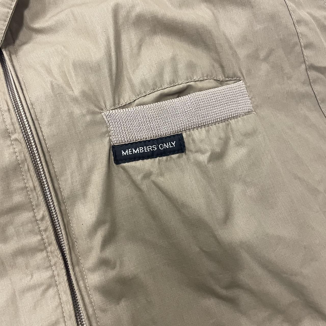 Vintage Members Only jacket tan Size 44 - Depop