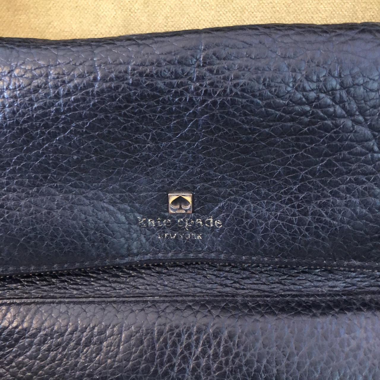 Stunning Kate Soade black leather handbag Black... - Depop