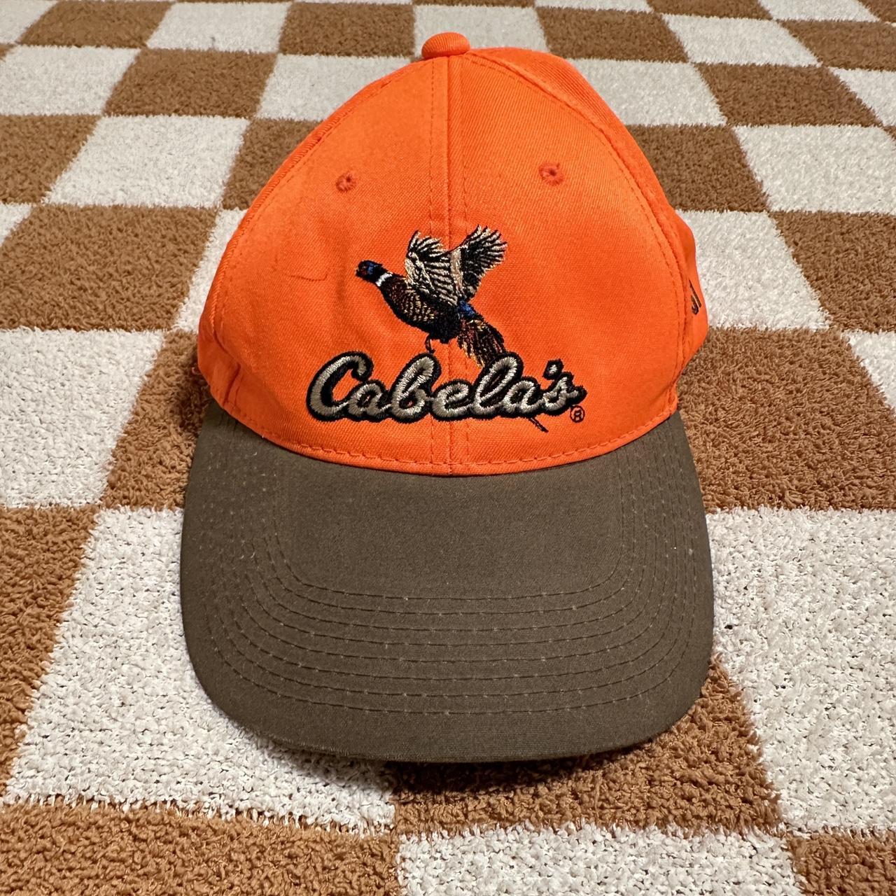 Cabelas pheasant hunting cap. Orange and brown with... | Depop