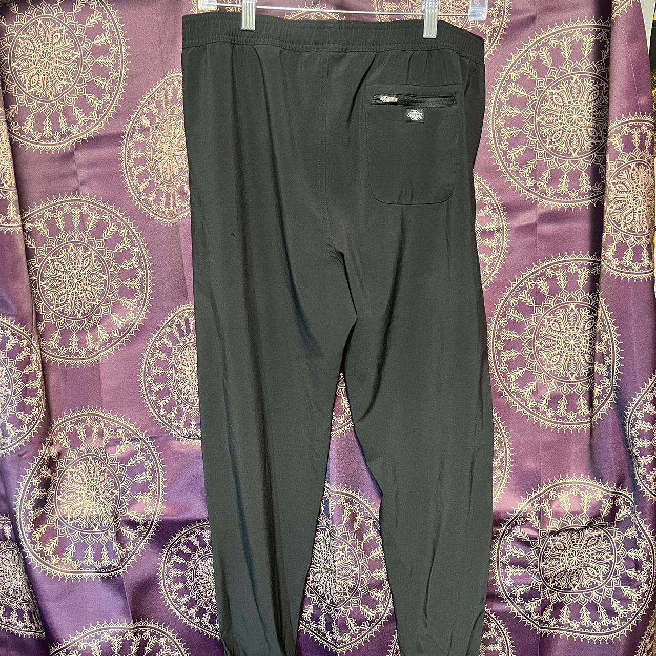 Dickies black polyester joggers 🏃‍♂️ Draw sting... - Depop