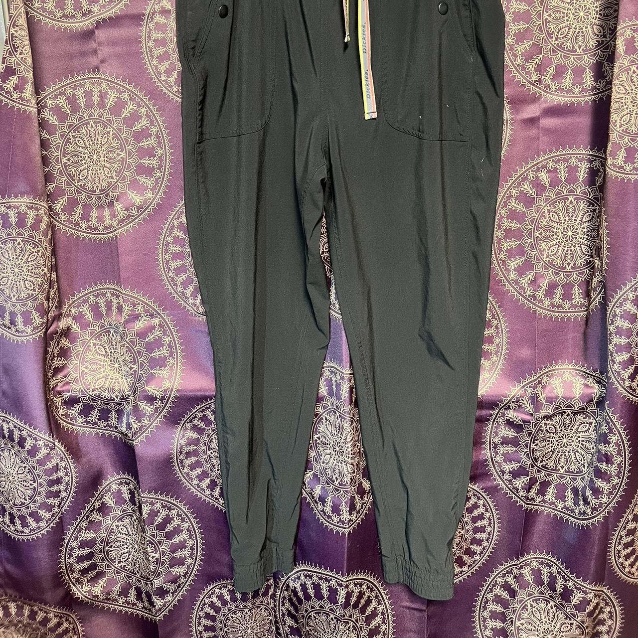 Dickies black polyester joggers 🏃‍♂️ Draw sting... - Depop