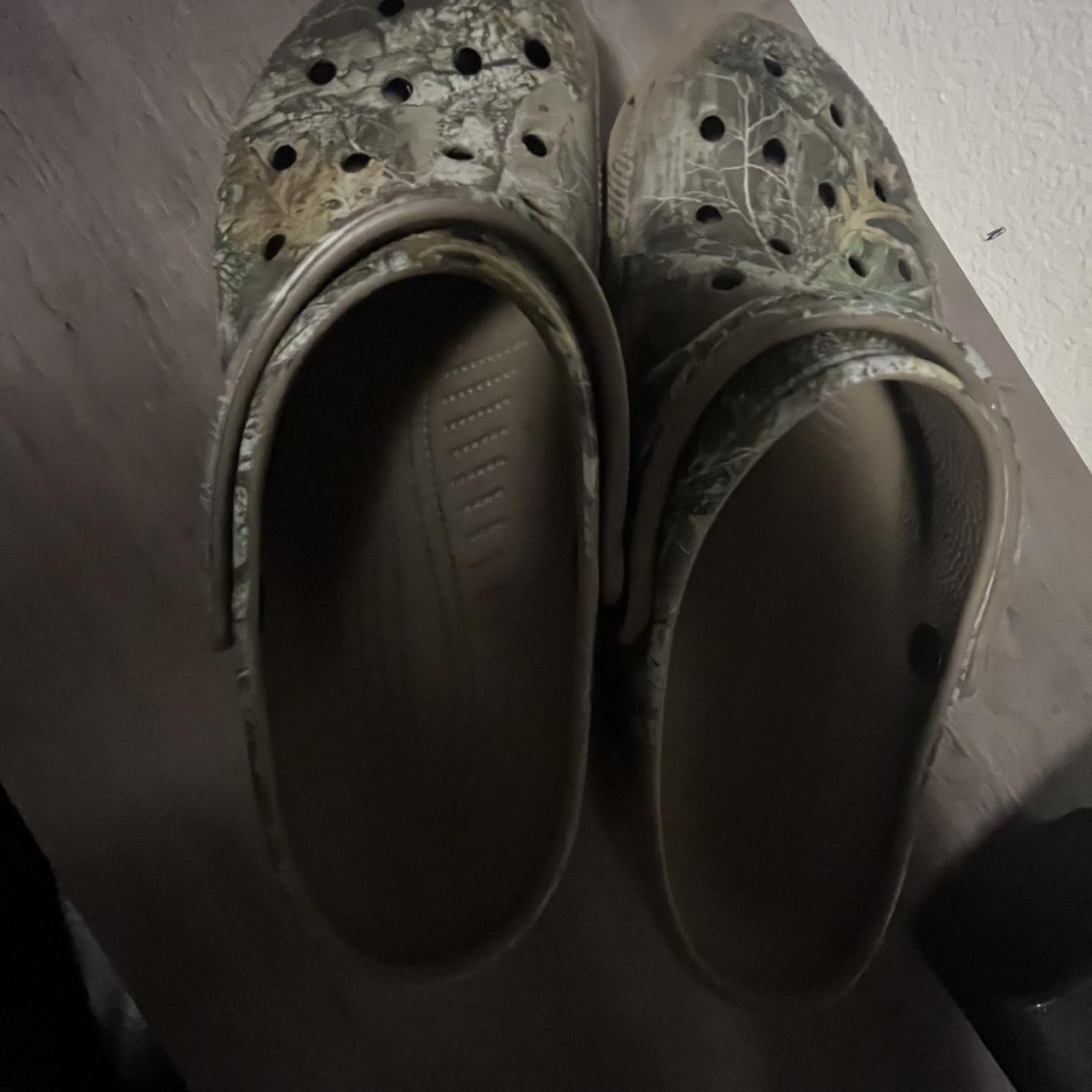 Green camp crocs - Depop