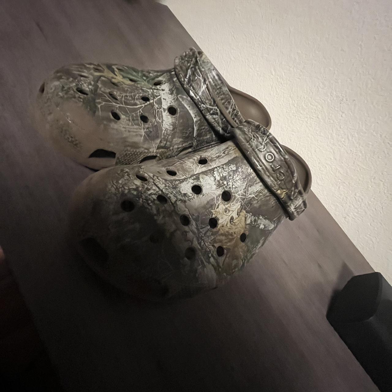 Green camp crocs - Depop