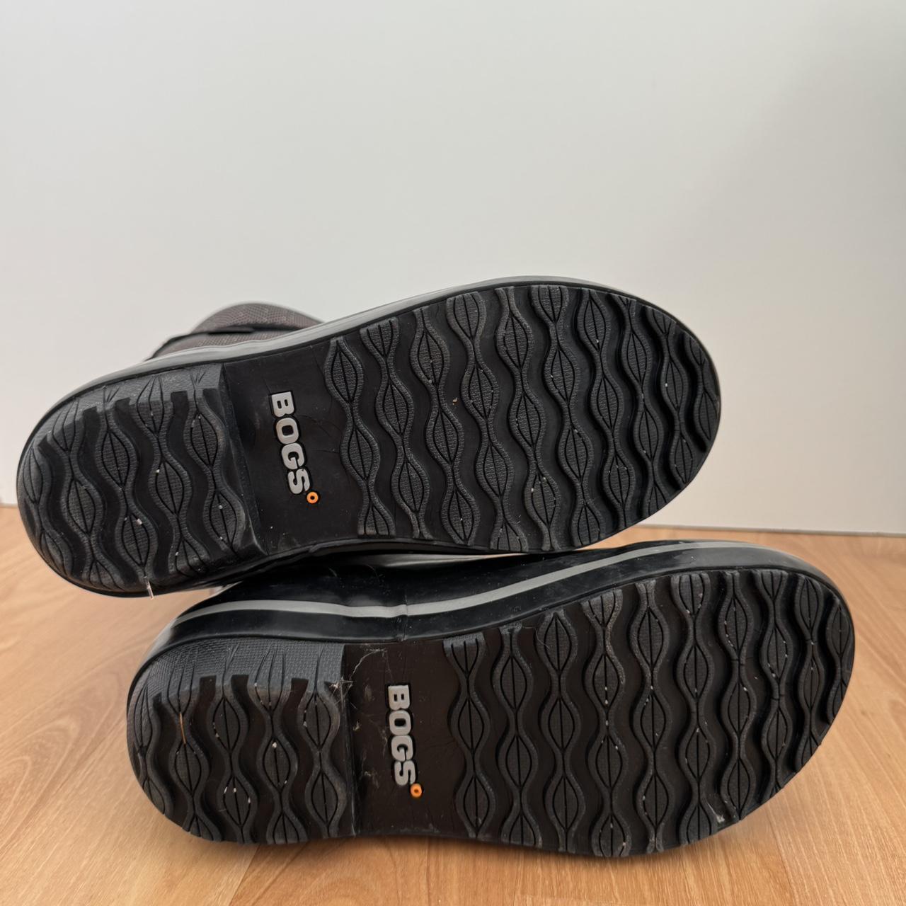 Black and grey Bogs waterproof boots... | Depop