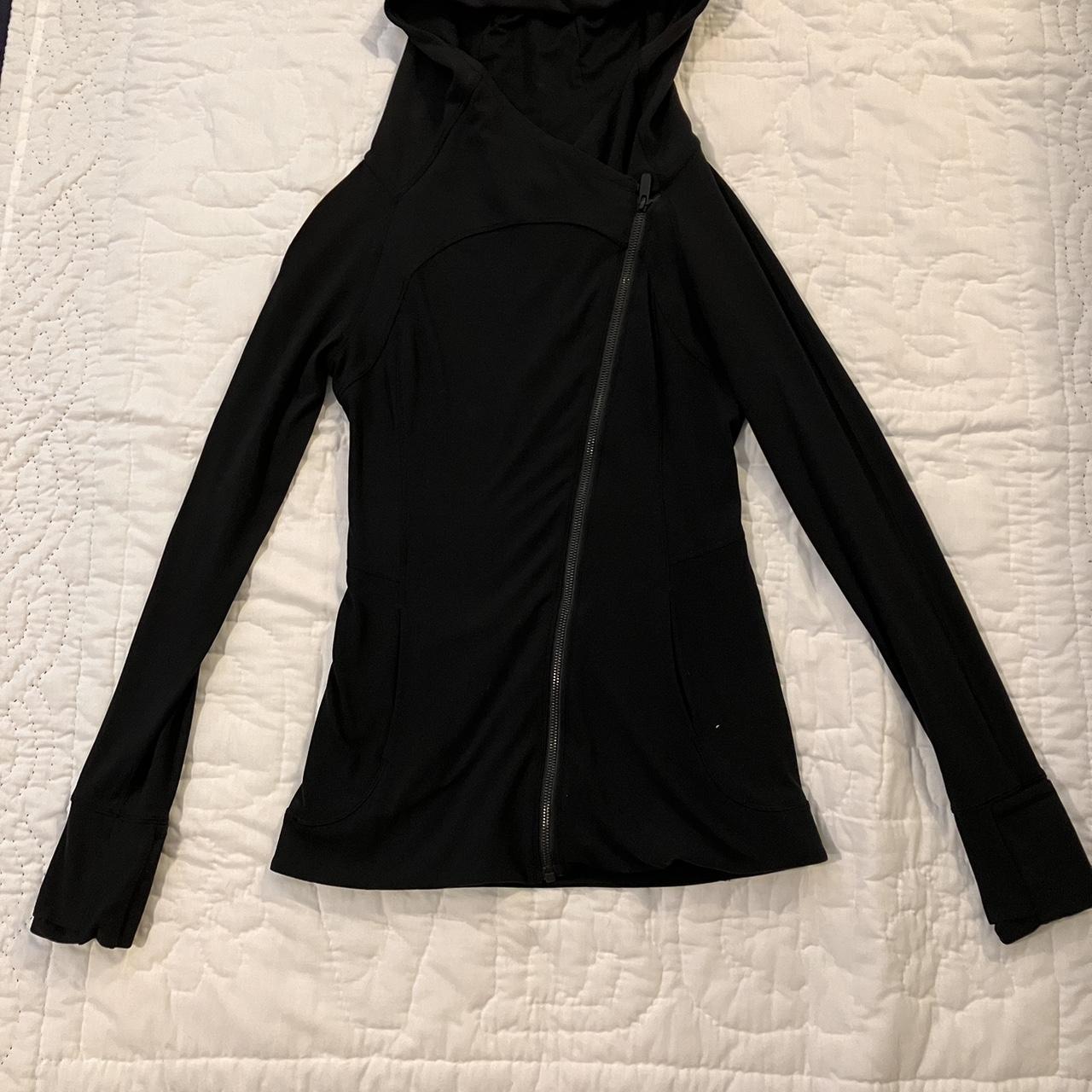 black Lululemon zip up running sweater. size small. - Depop