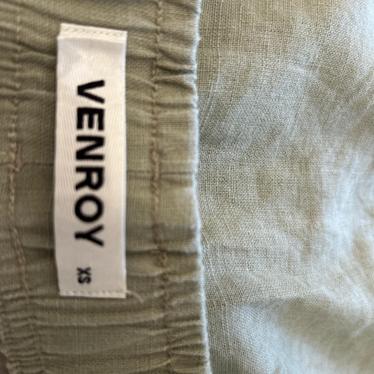 Venroy Linen lounge skirt sage xs - never been worn.... - Depop