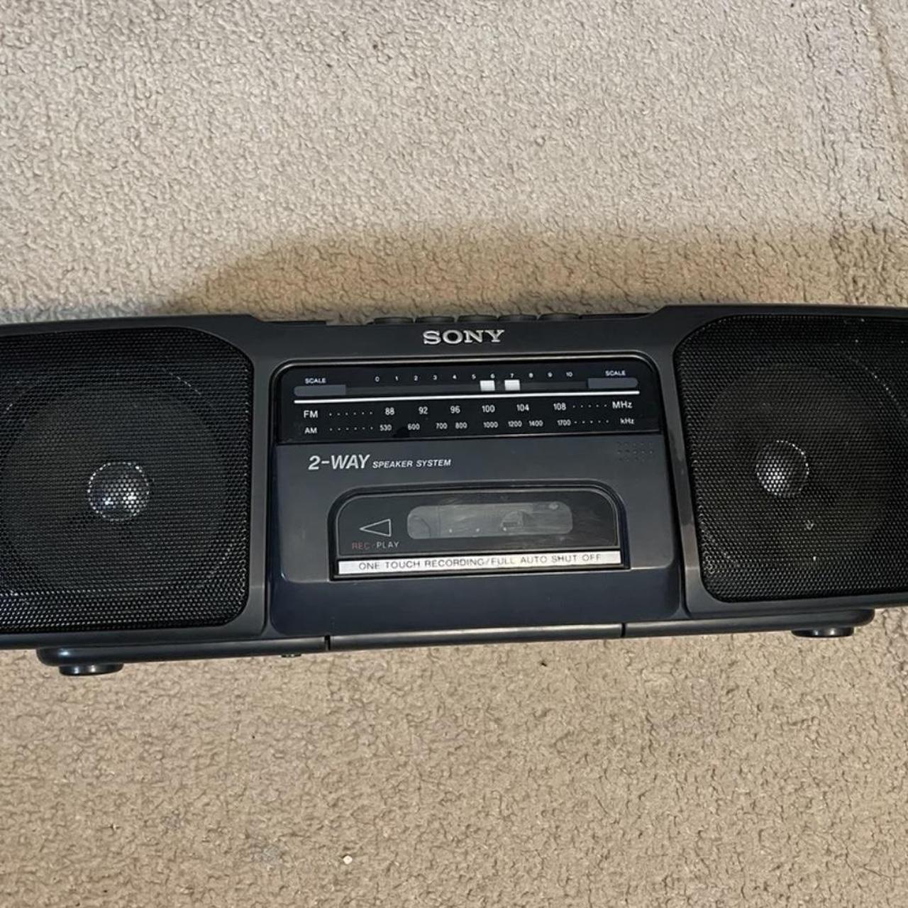 Vintage Sony Boombox Cassette and Radio is... - Depop