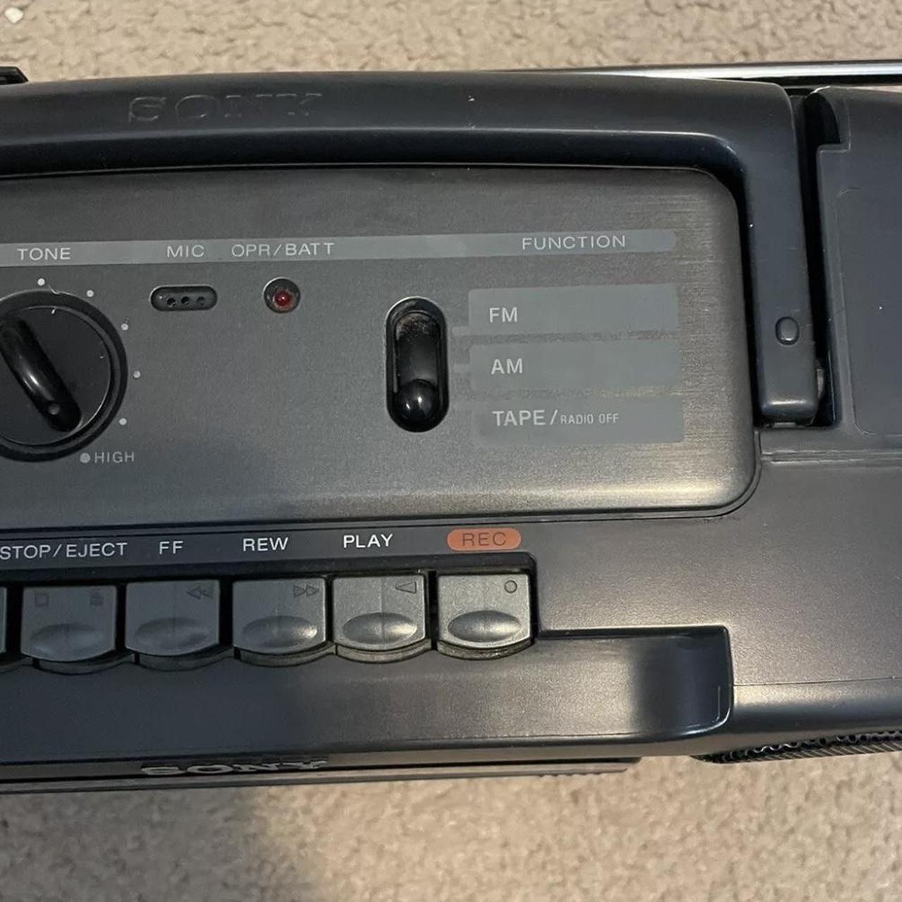 Vintage Sony Boombox Cassette and Radio is... - Depop