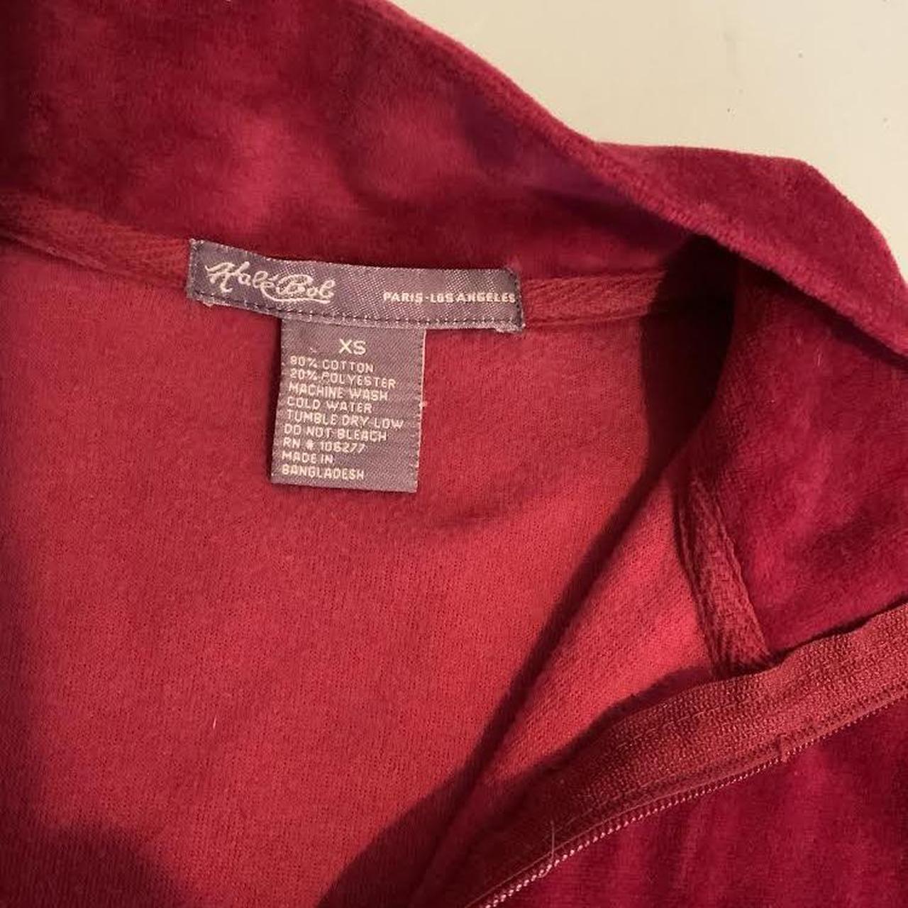 Vintage Hale Bob velour zip up crop jacket. Y2K - Depop