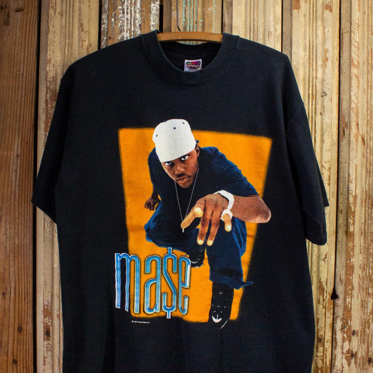 Vintage Mase Rap Tee 1997 Black Color: Black Size:... | Depop
