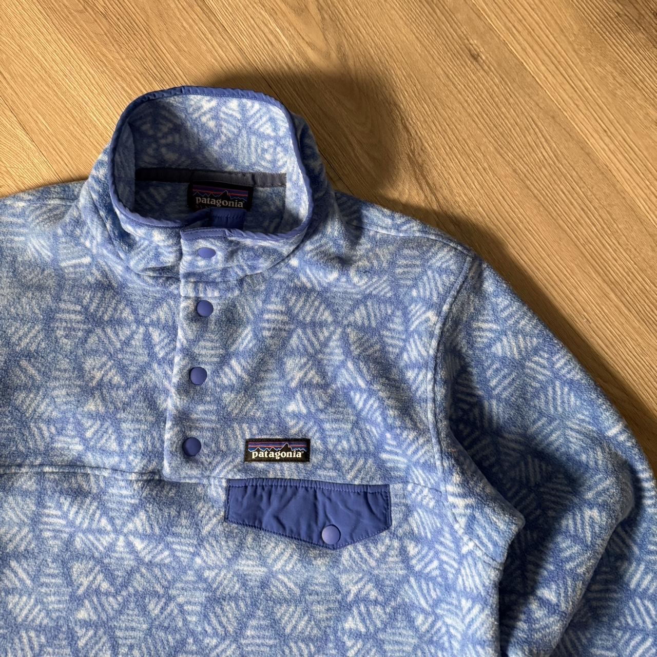 Patagonia Synchia Snowflake Snap Fleecw Great... | Depop