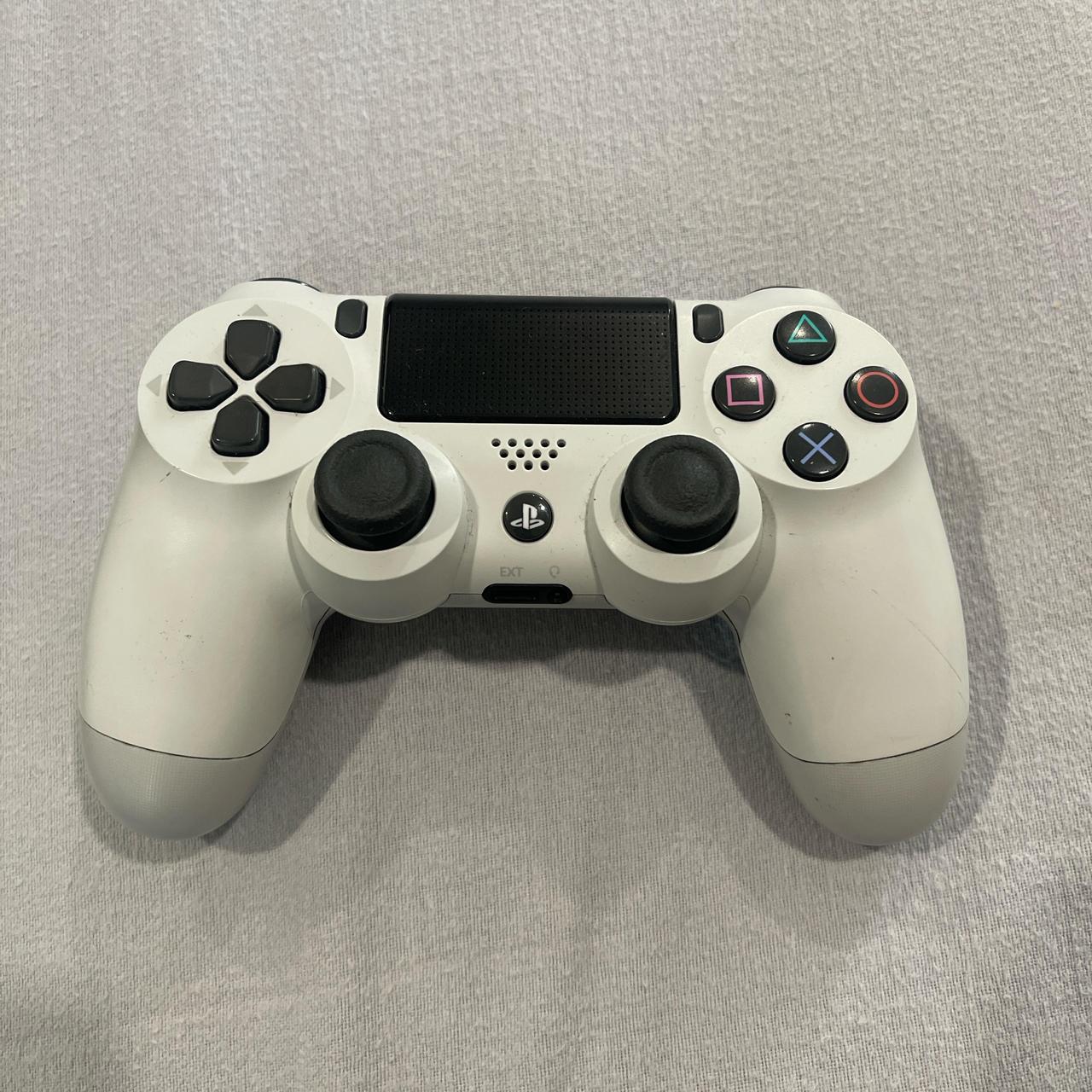dualshock wireless white ps4 controller - Depop