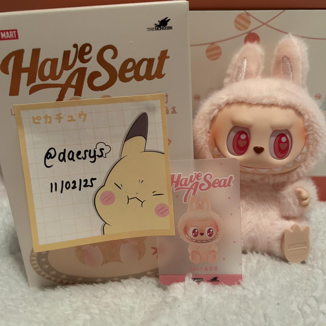 Have A Seat Labubu DaDa POPMART official V2 Have A... | Depop