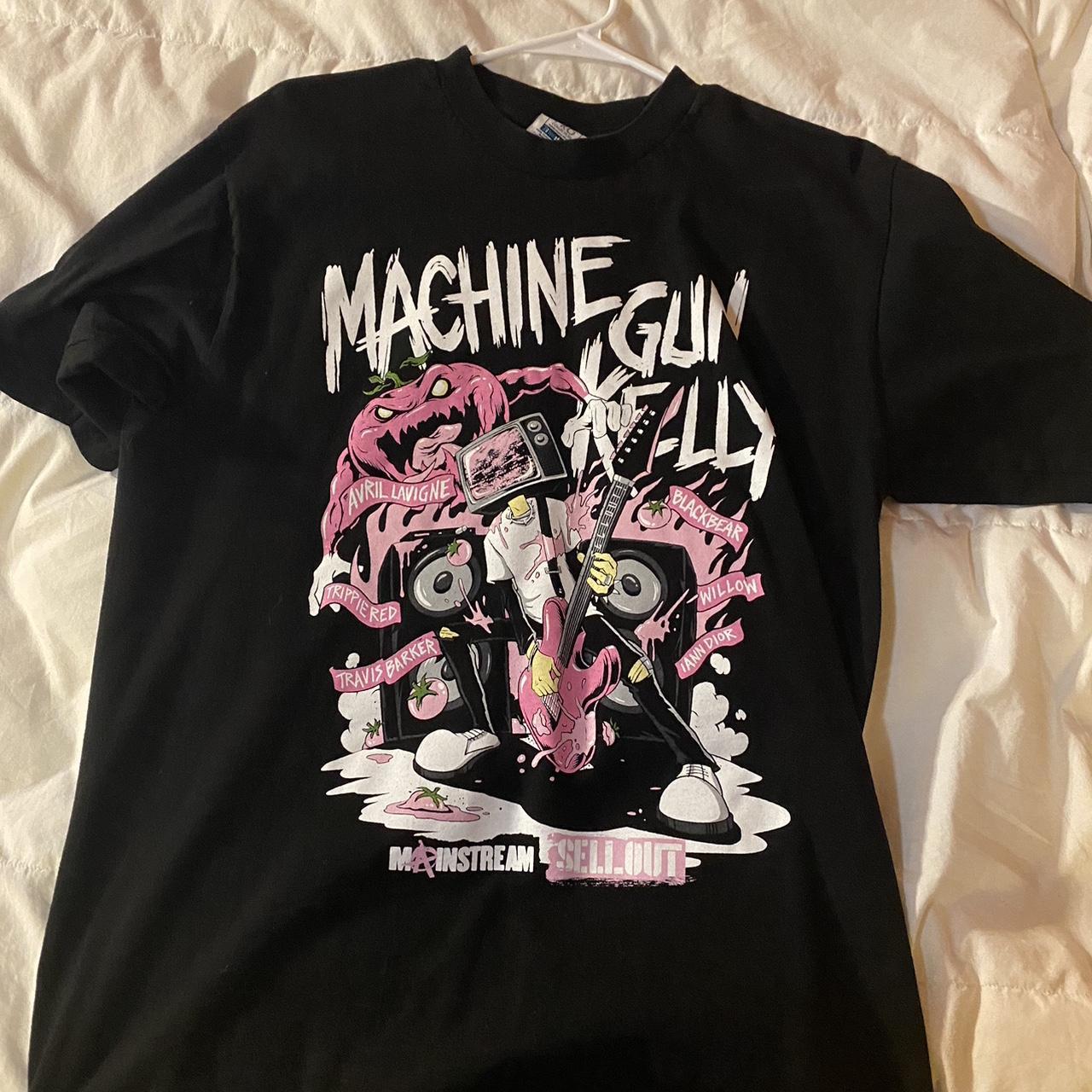 Machine Gun Kelly shirt worn once Size L Mainstream... - Depop