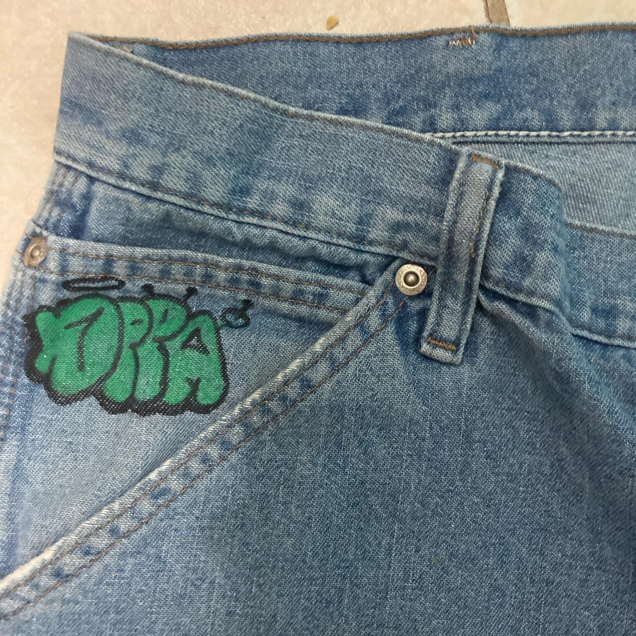 Wrangler carpenter pants with oppa tag, light wear... - Depop