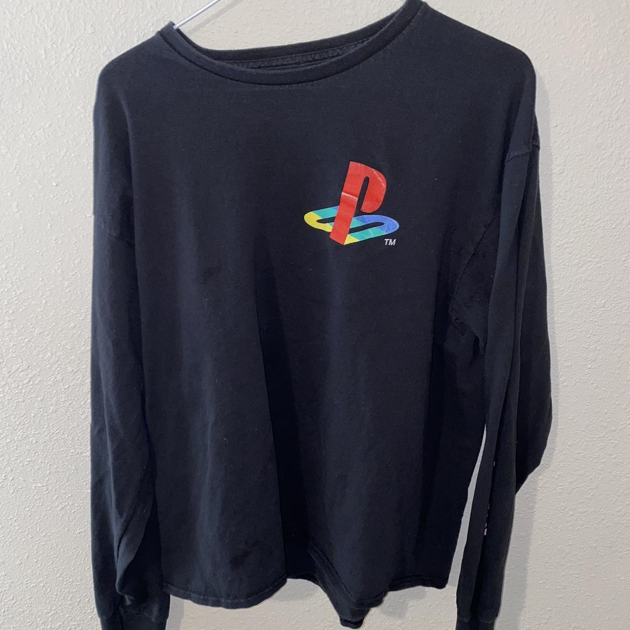 Sony Playstation Black Long Sleeve Shirt Size Large | Depop