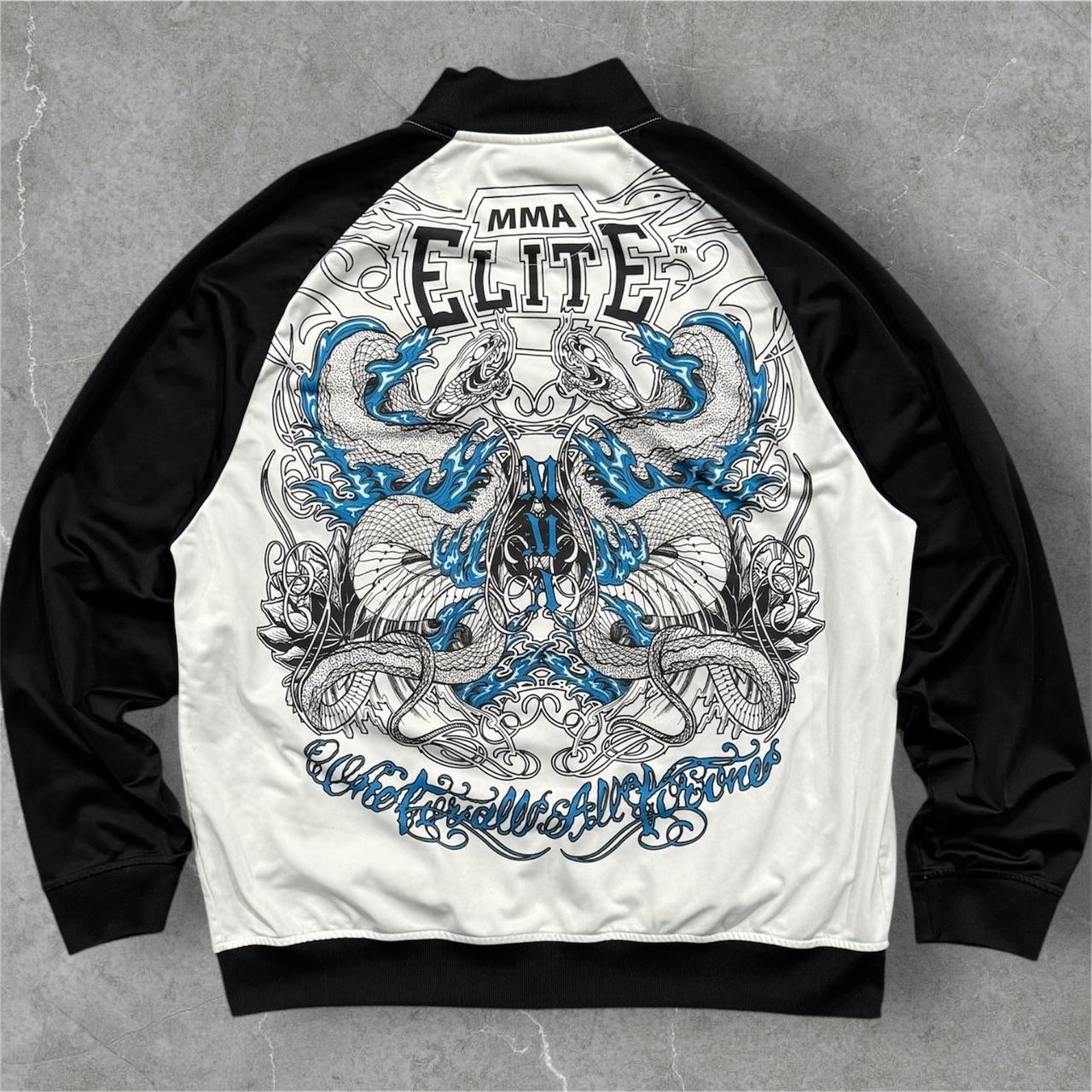 MMA ELITE track jacket TWIN SNAKES with cyber hits... - Depop