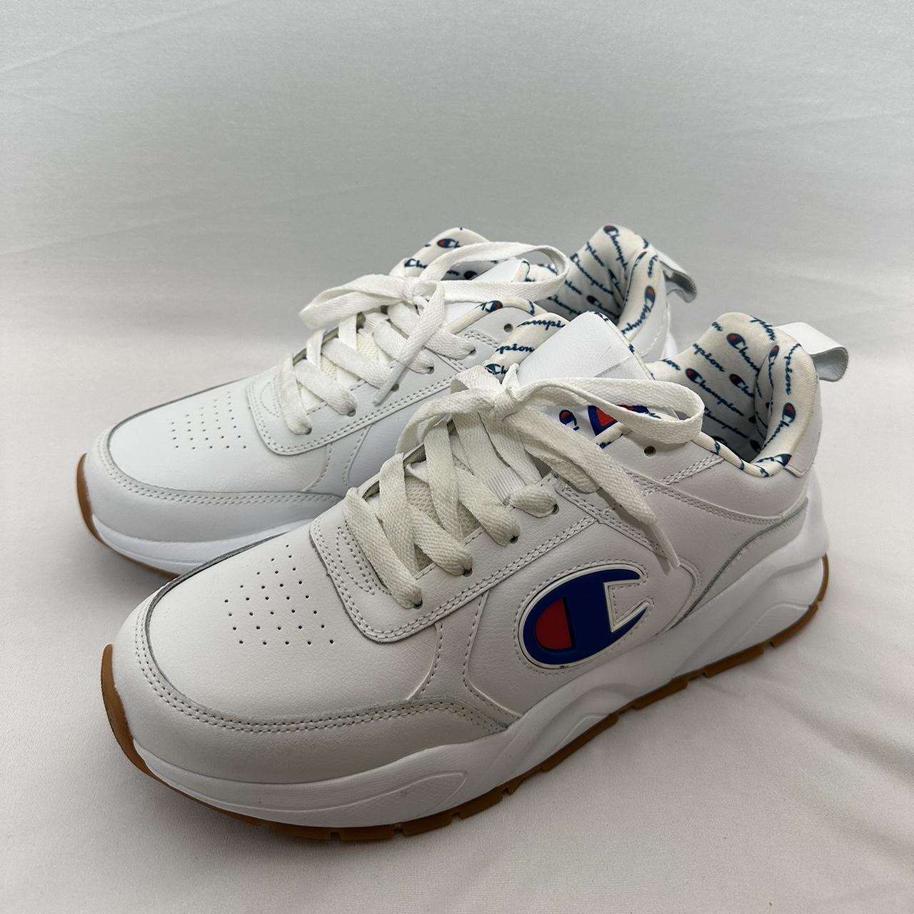 Champion white sneakers Worn only a couple times... - Depop
