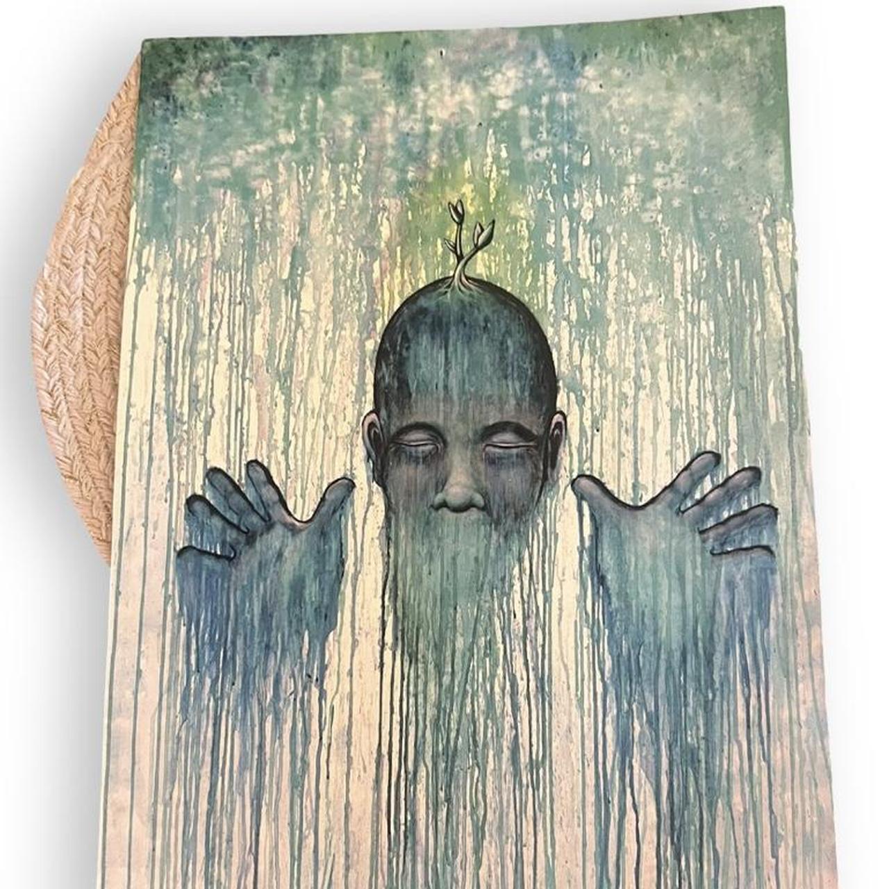 🌍 EARTH Humanoid print on thick poster paper it was... - Depop