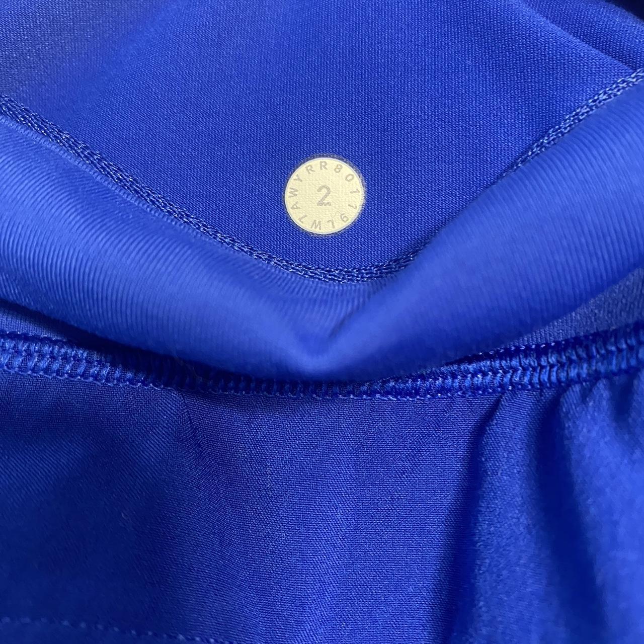 lululemon speed up shorts size 2 bright blue color,... - Depop