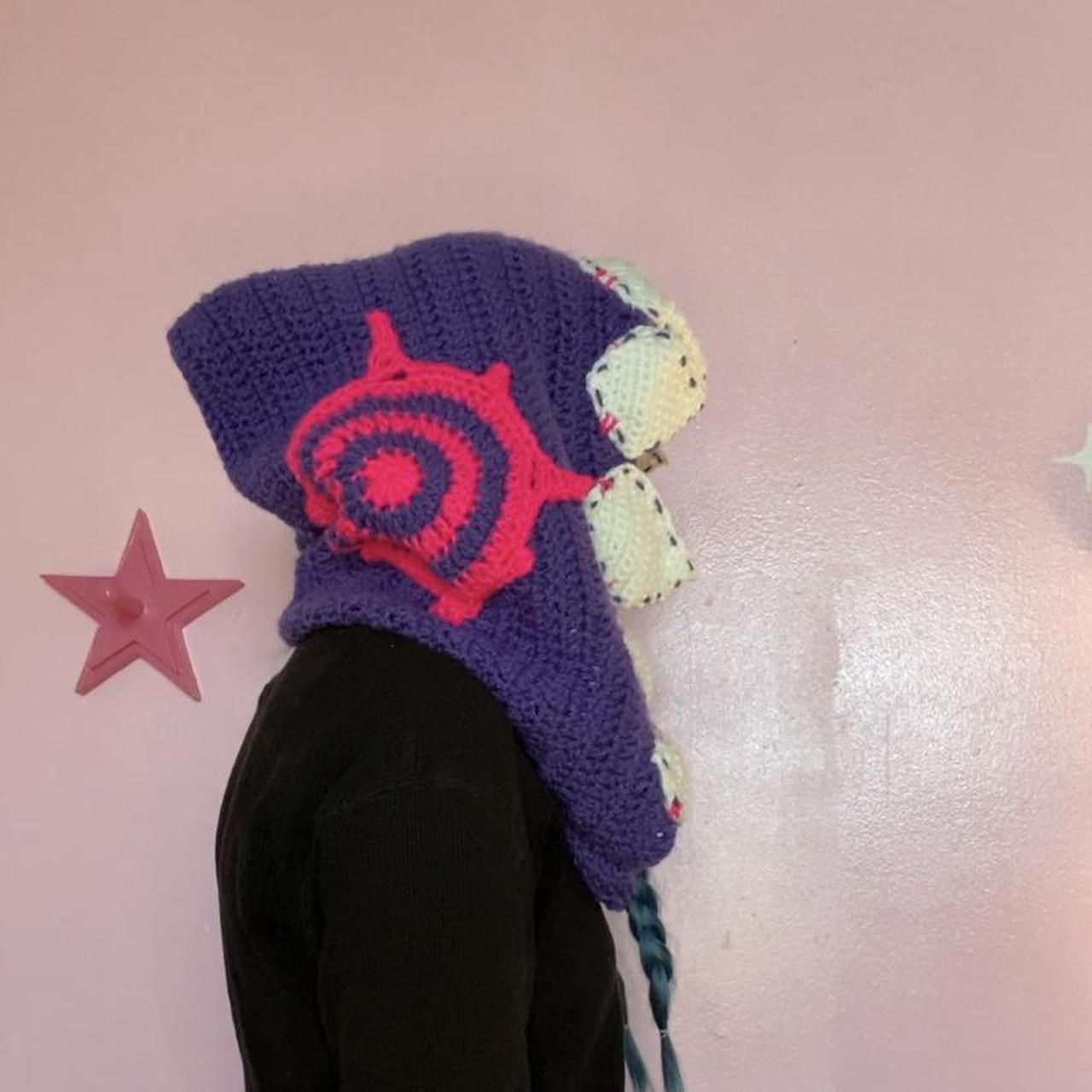 Jinx inspired cosplay hood | handmade crochet... | Depop