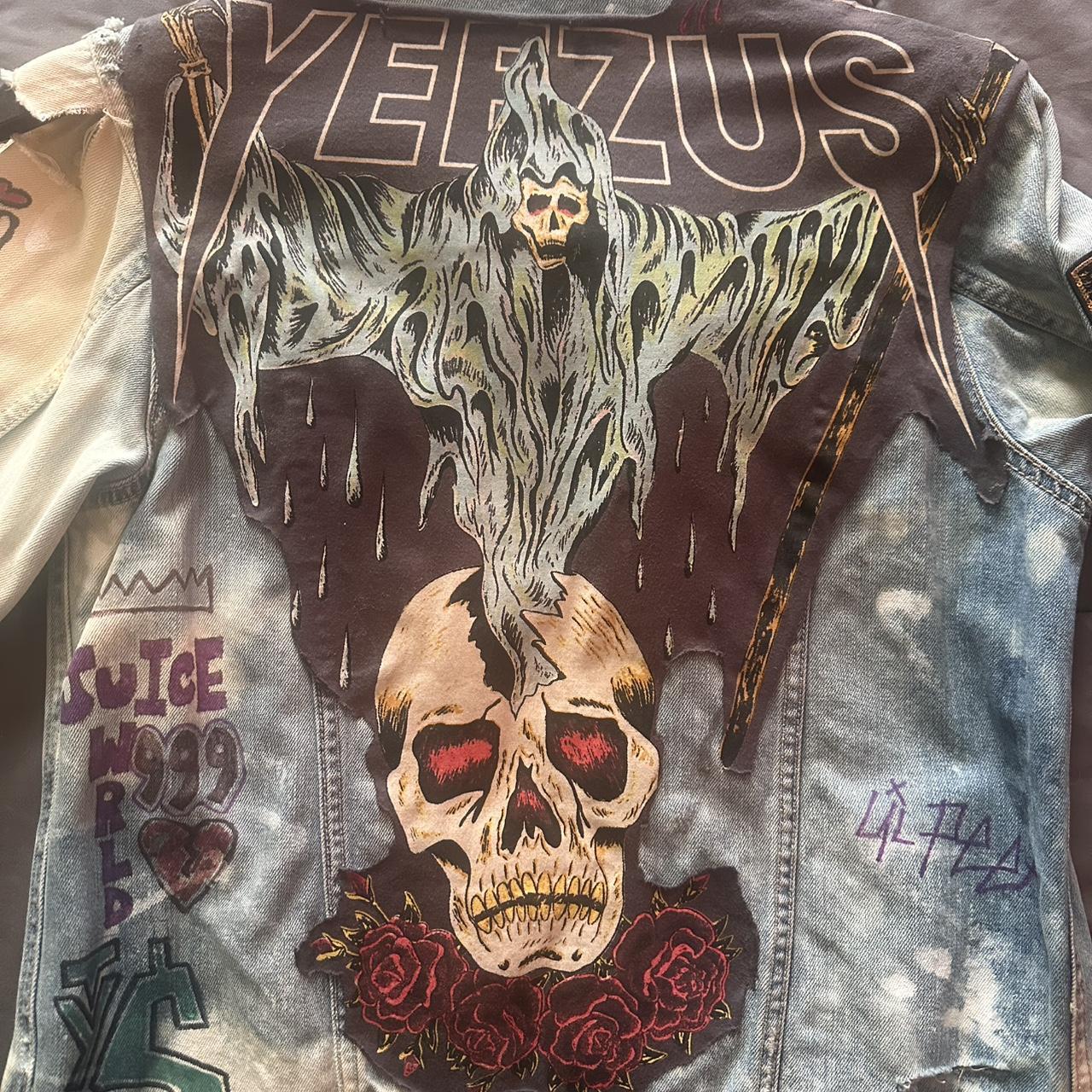 Custom spike denim, rap jacket! #Yeezus, #Gucci,... | Depop