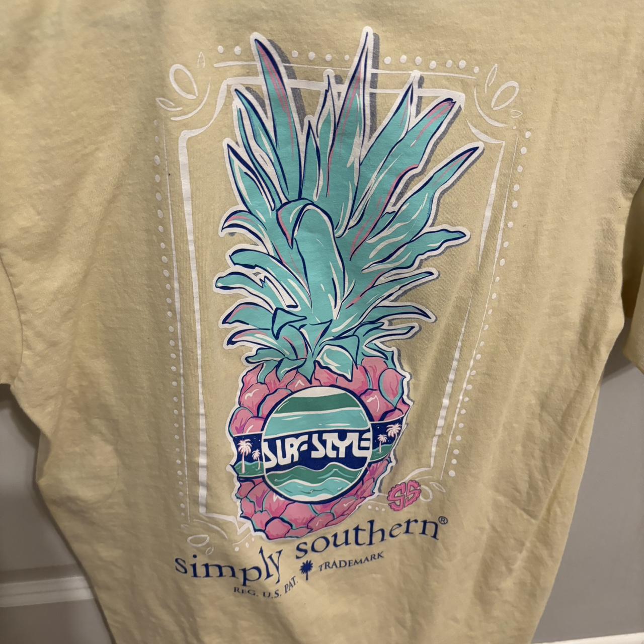 Yellow simply southern tee - Depop