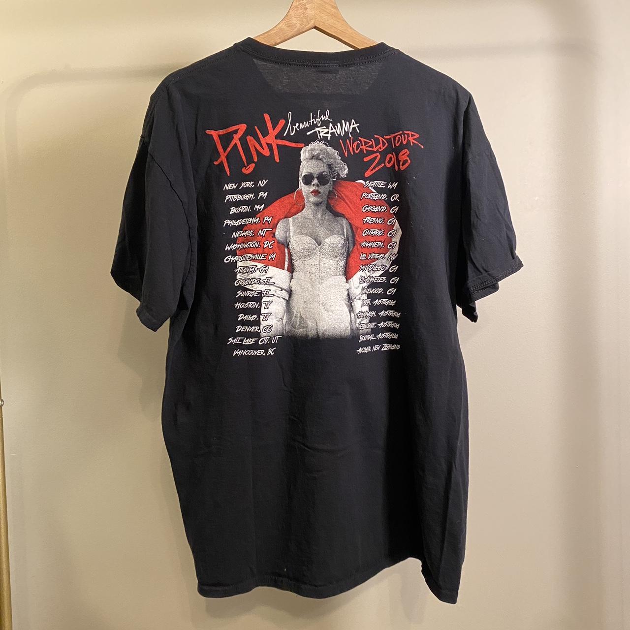 Pink Beautiful Trauma World Tour T-Shirt 2018 Size: XL - Depop
